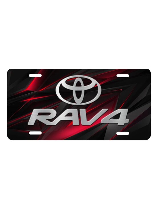 Accents | Toyota Rav 4 Custom Aluminum Vanity Novelty License Plate Tag ...
